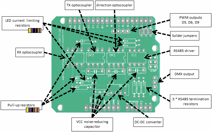 Arduino Dmx Shield Schematic 